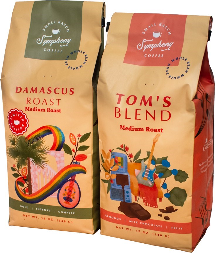 Buy Small Batch Coffee - Whole Bean Tom's Blend & Damascus Roast Online ...