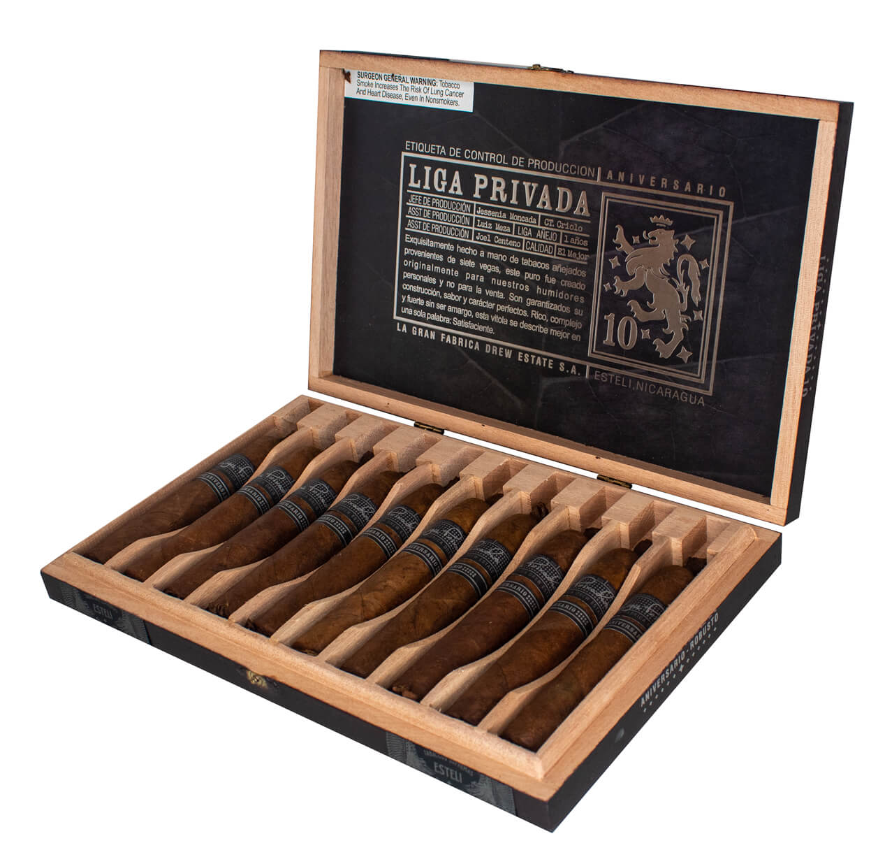 Buy Liga Privada 10 Year Aniversario Robusto Online at Small Batch ...