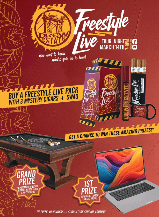 Buy Drew Estate Freestyle Live Kit at Small Batch Cigar | Best Online ...