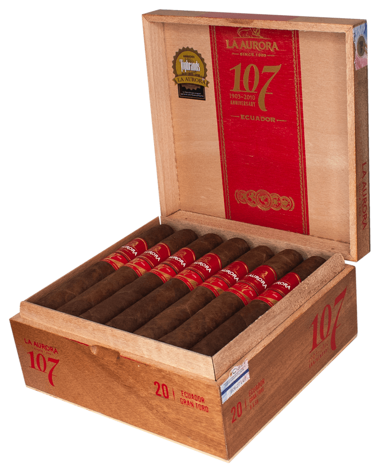 Buy La Aurora 107 Ecuador Gran Toro Online at Small Batch Cigar | Best ...