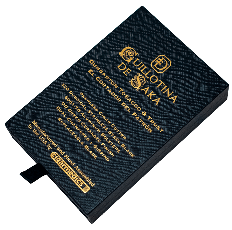 Buy Dunbarton Guillotina de Saka Cerakote Dark Green Online at Small Batch Cigar | Best Online ...